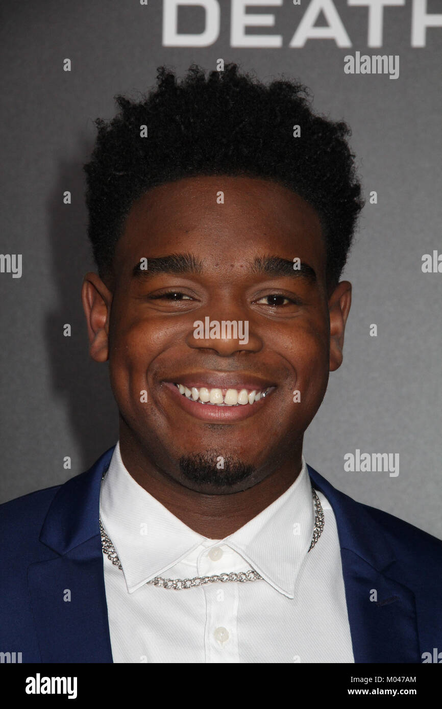 Dexter Darden 01/18/2018 Red Carpet Fan Screening of "Maze Runner: The ...
