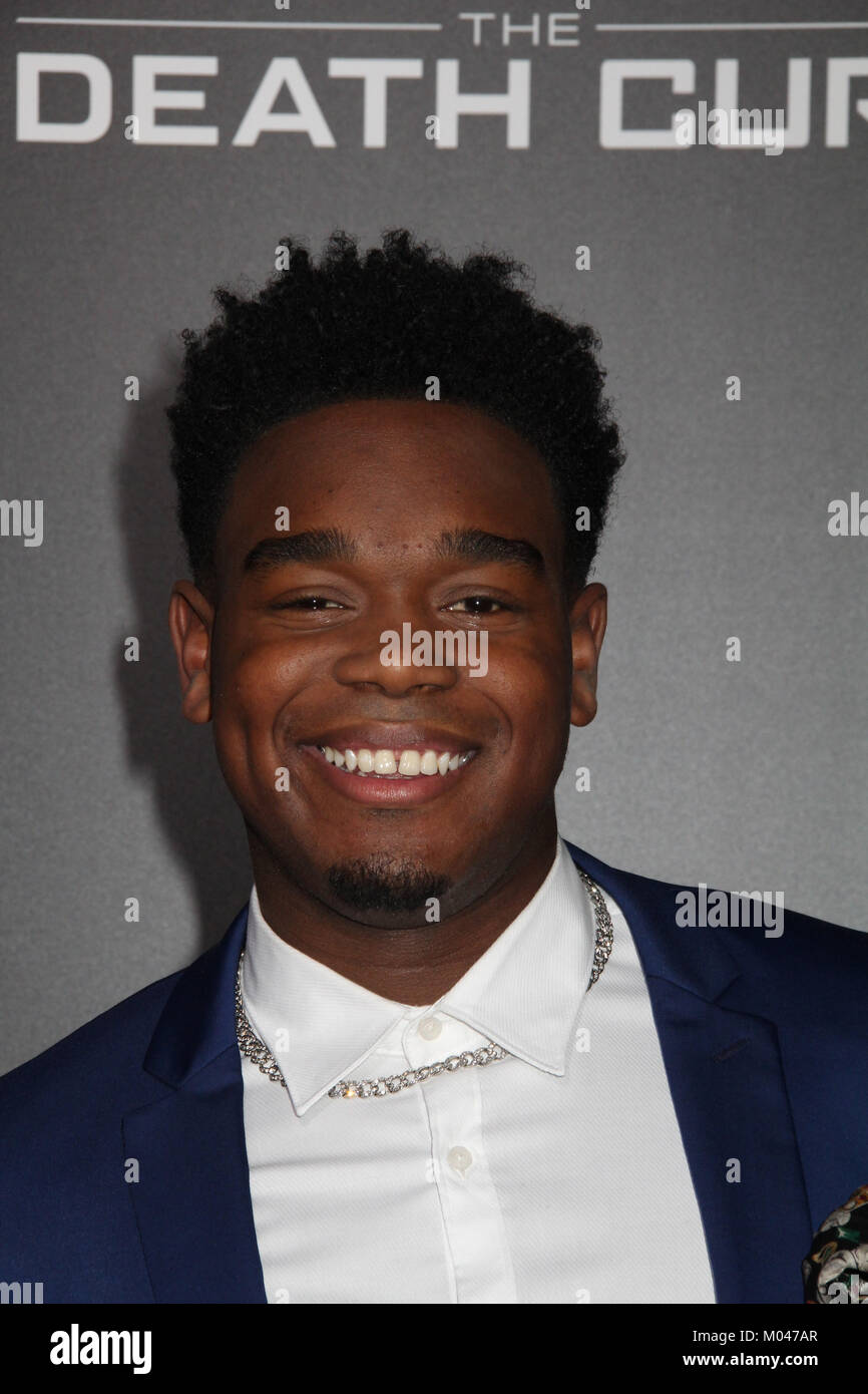 Dexter Darden 01/18/2018 Red Carpet Fan Screening of "Maze Runner: The ...