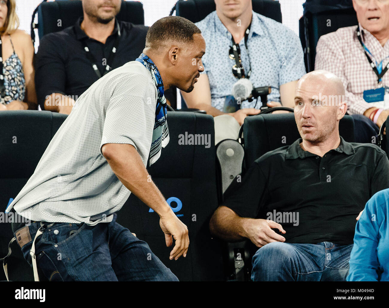 Melbourne, Australia. 19th Jan, 2018. US actor Will Smith during the ...
