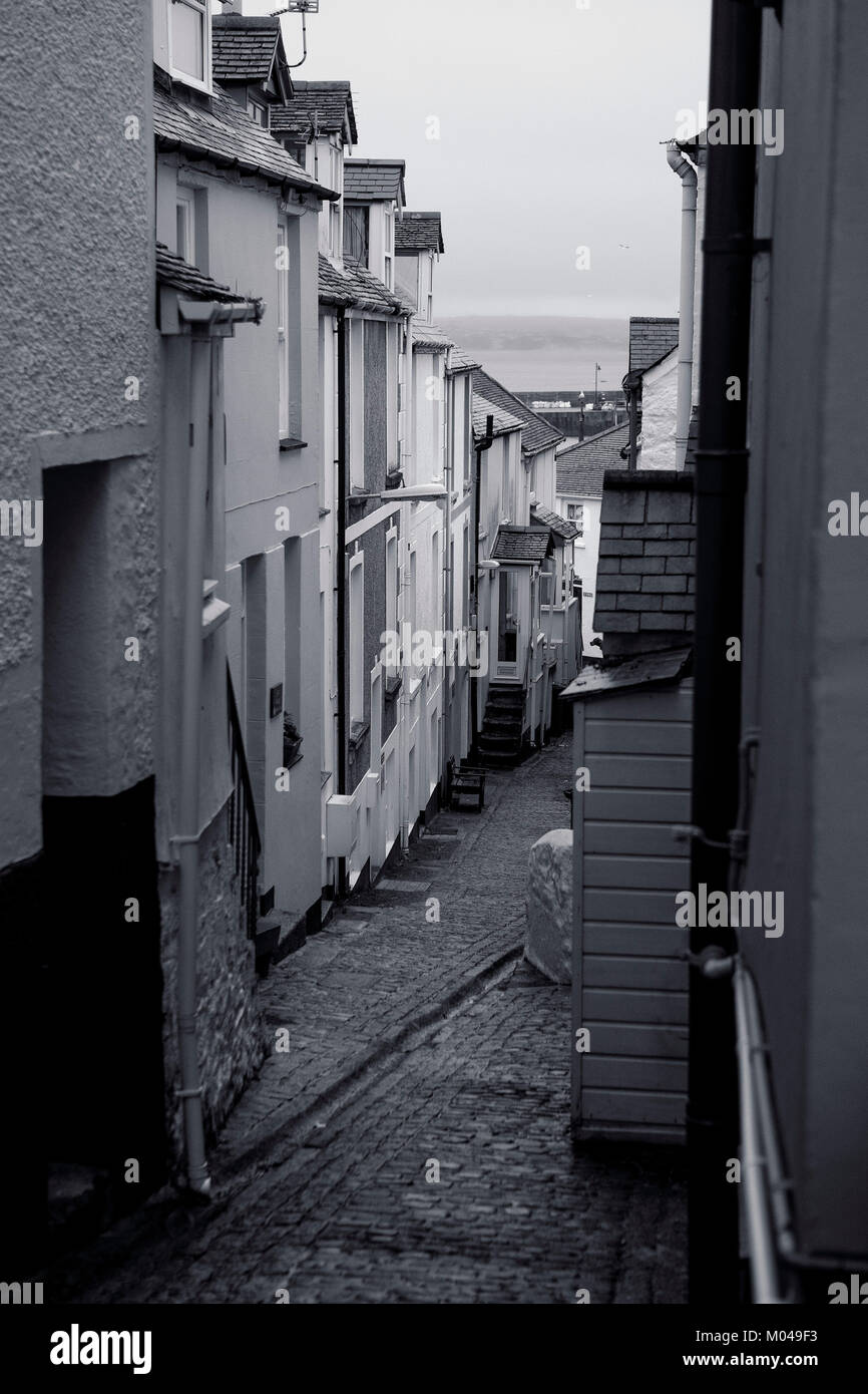 St ives cornwall streets cottage house old traditional sea town hi-res ...