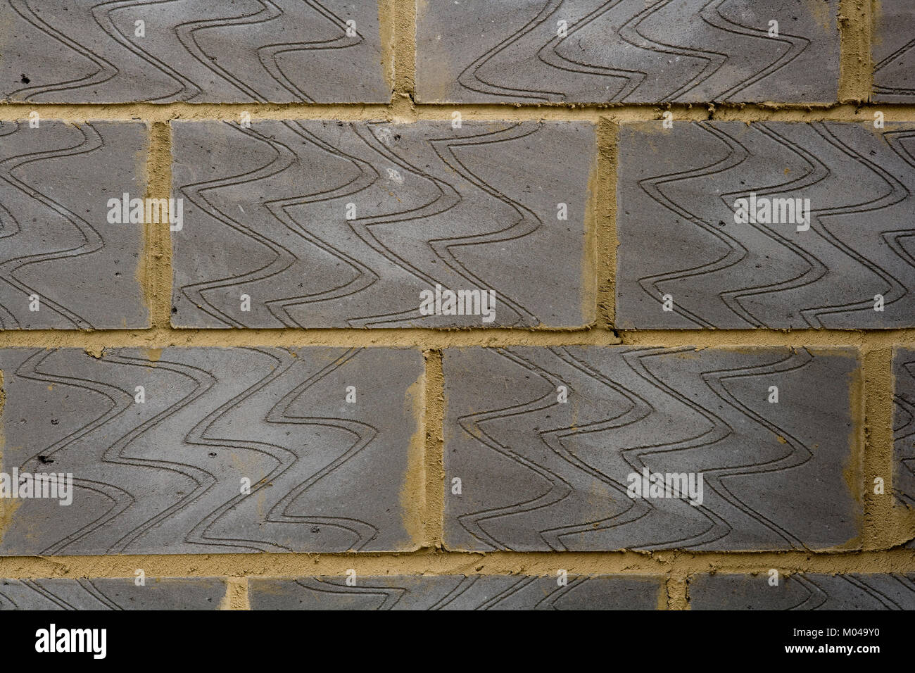 New made lightweight insulated building block wall Stock Photo - Alamy