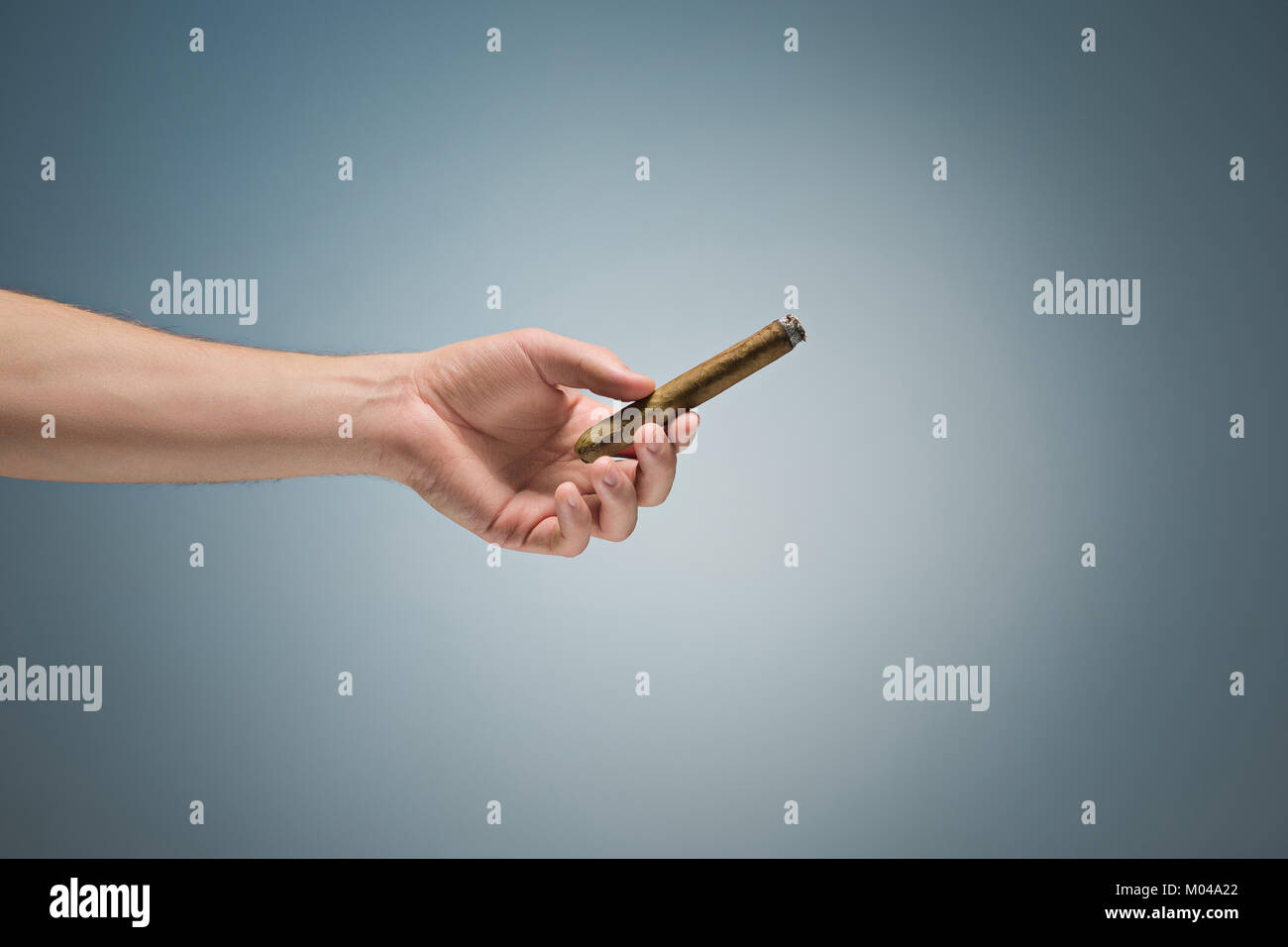Woman smoking large cigar hi-res stock photography and images - Alamy
