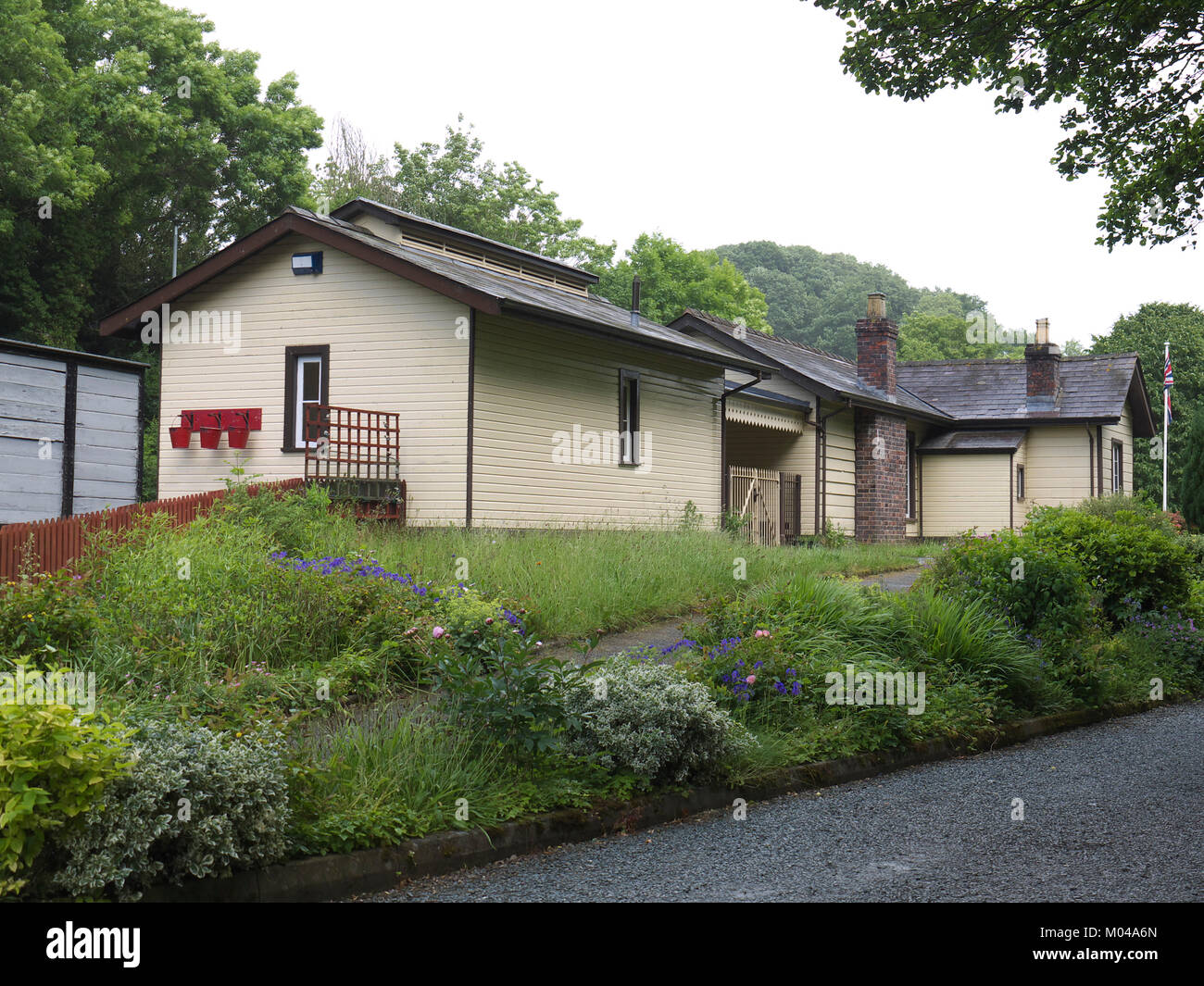 Welshpool station building Stock Photo - Alamy