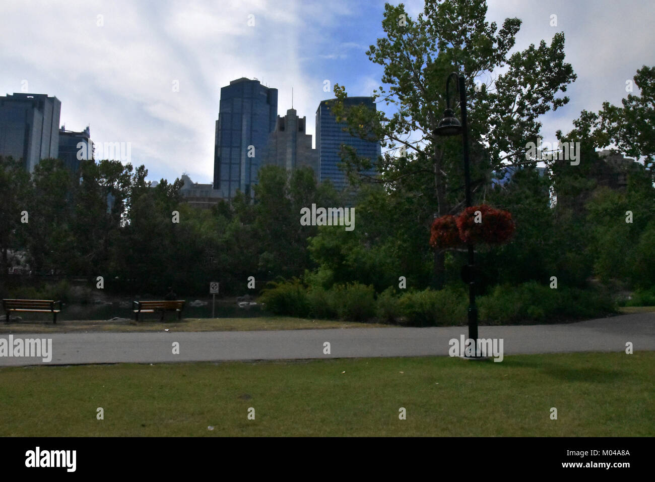 July 10, 2017; Prince's Island Park, Calgary, Alberta. View looking ...