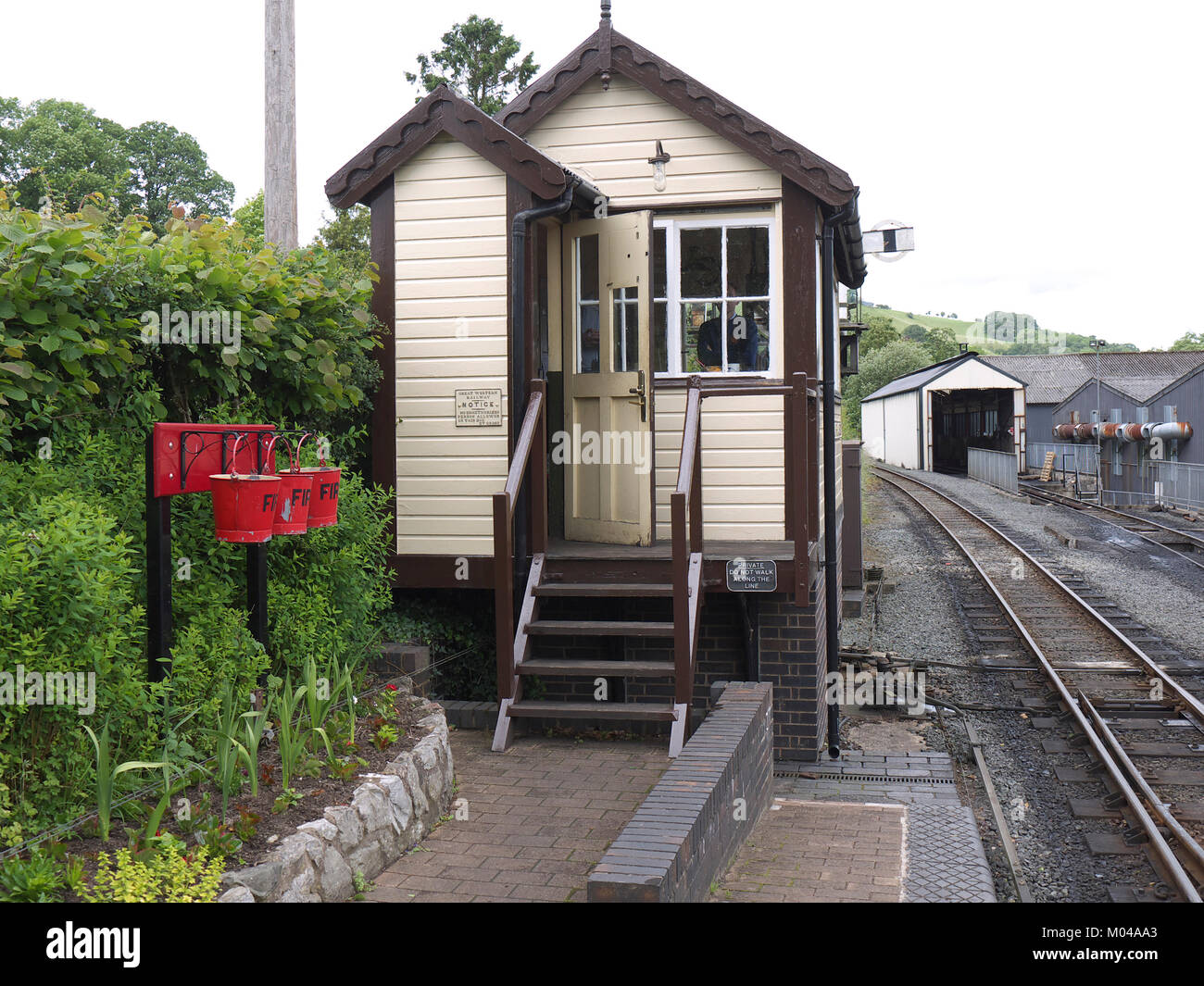 Welshpool signal box on the Welshpool and Llanfair light railway Stock ...