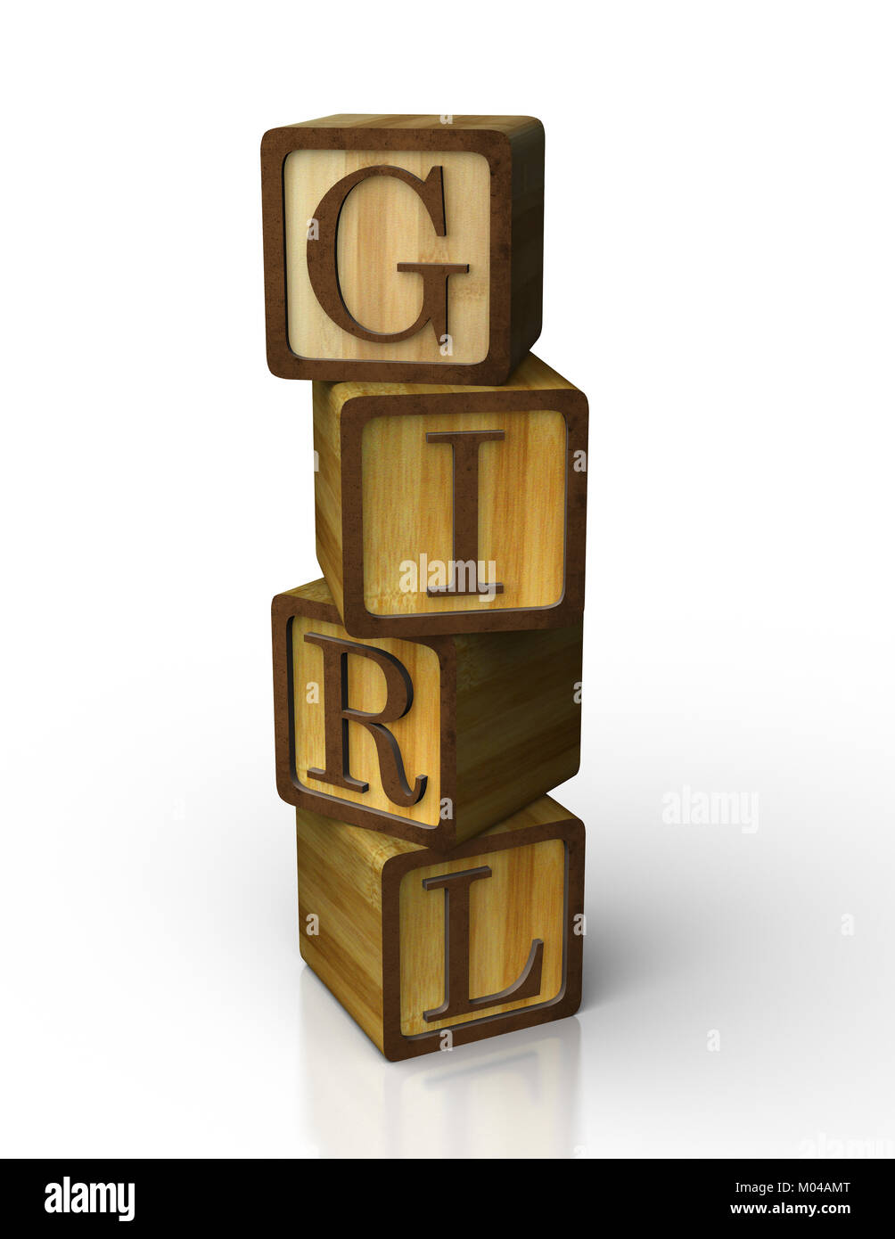 Baby abc blocks white background hi-res stock photography and images ...