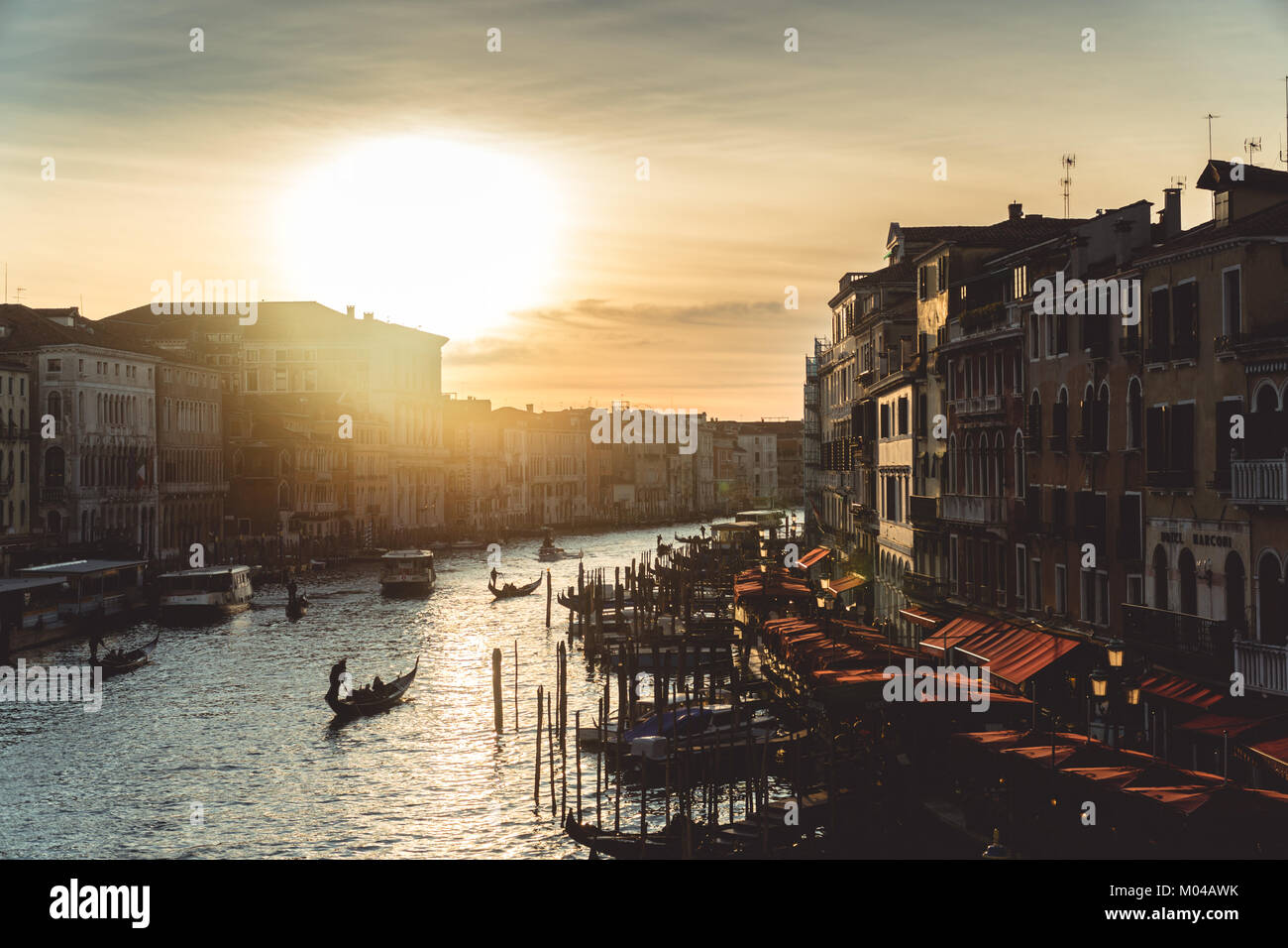 Iconic Sunset in Venice (italy Stock Photo - Alamy