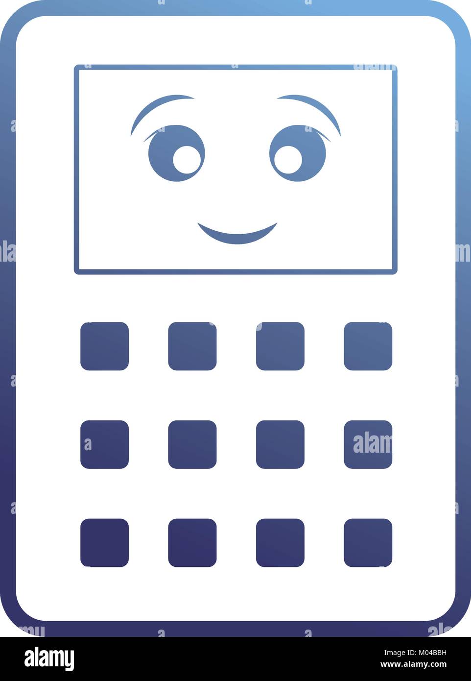 Number table and electronic calculator Stock Vector Images - Alamy