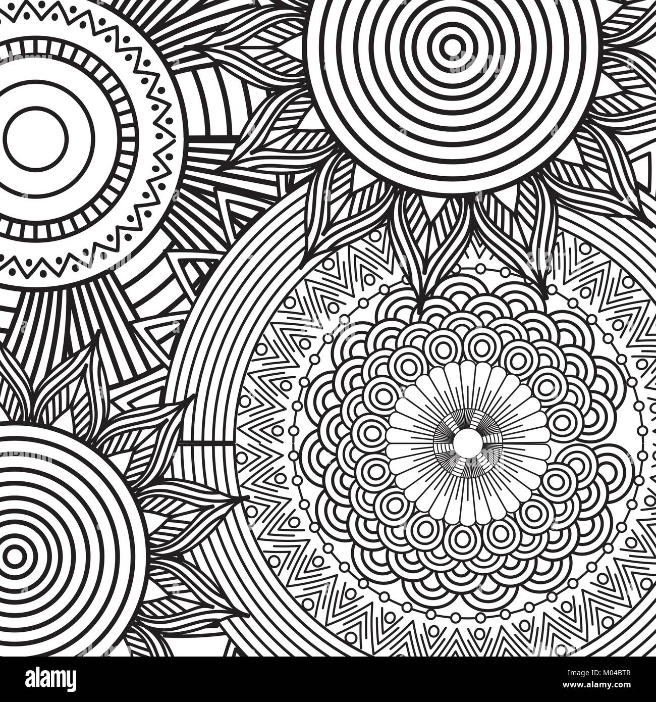 ornate floral seamless texture pattern with vintage mandala element ...