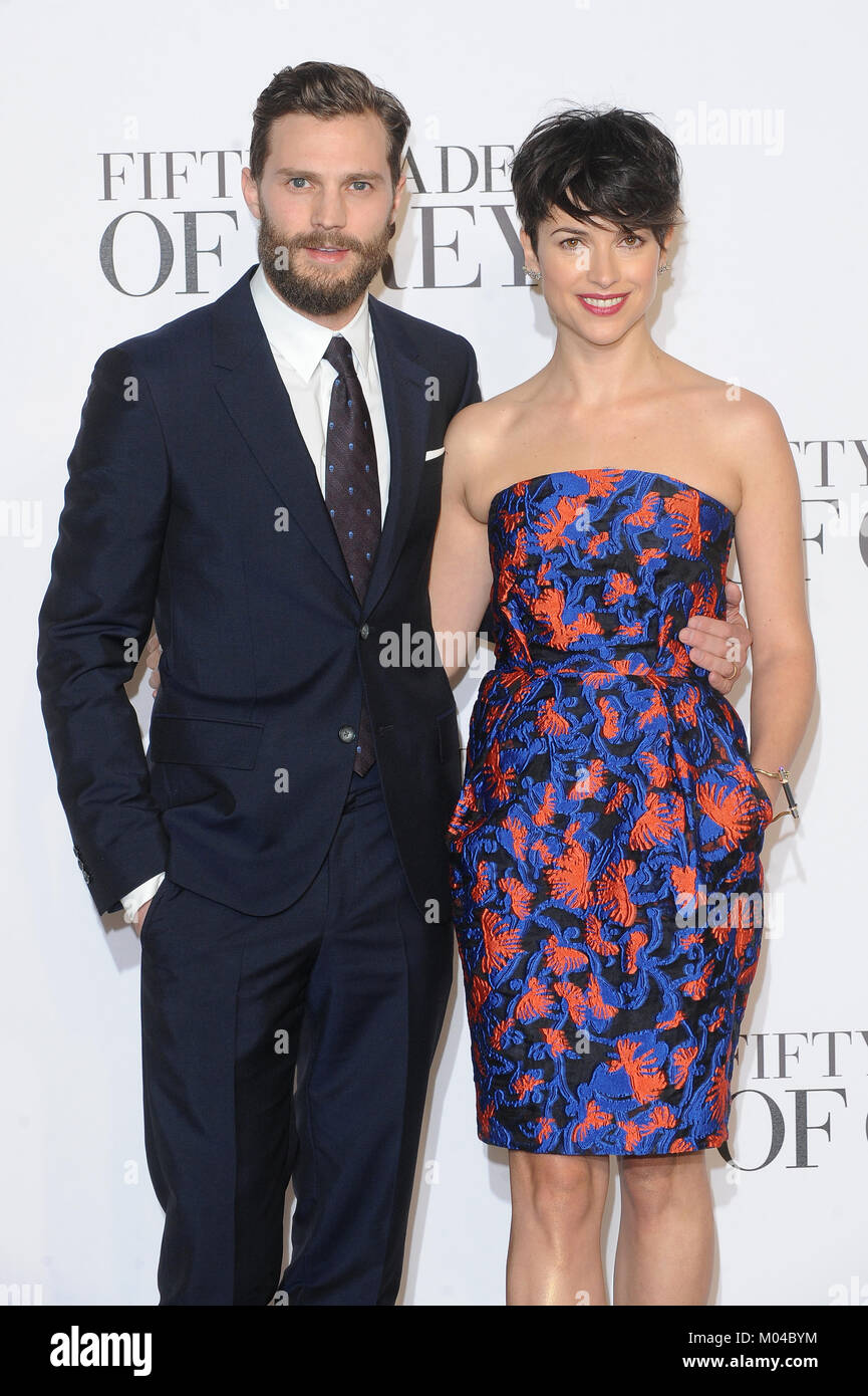 Jamie Dornan and Amelia Warner attend the UK Premiere of Fifty Shades ...