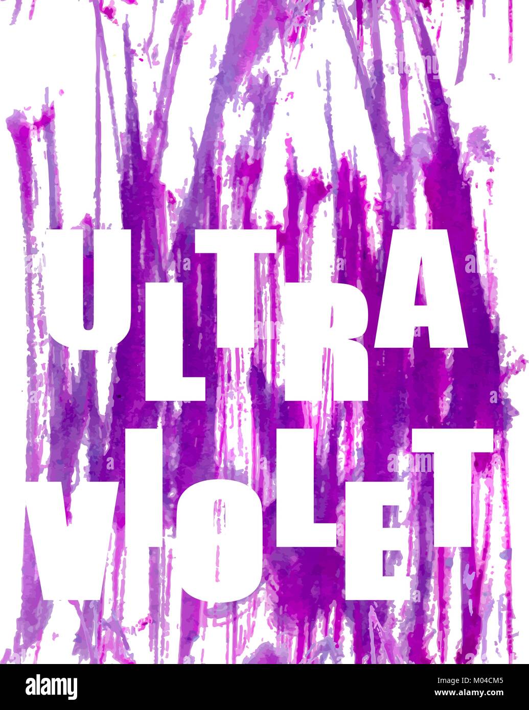 ultra violet watercolor abstract background with typography Stock ...