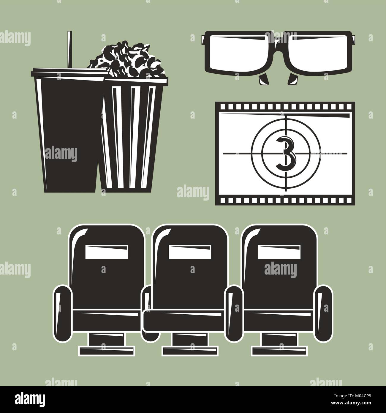 Movie poster tv set Stock Vector Images - Alamy