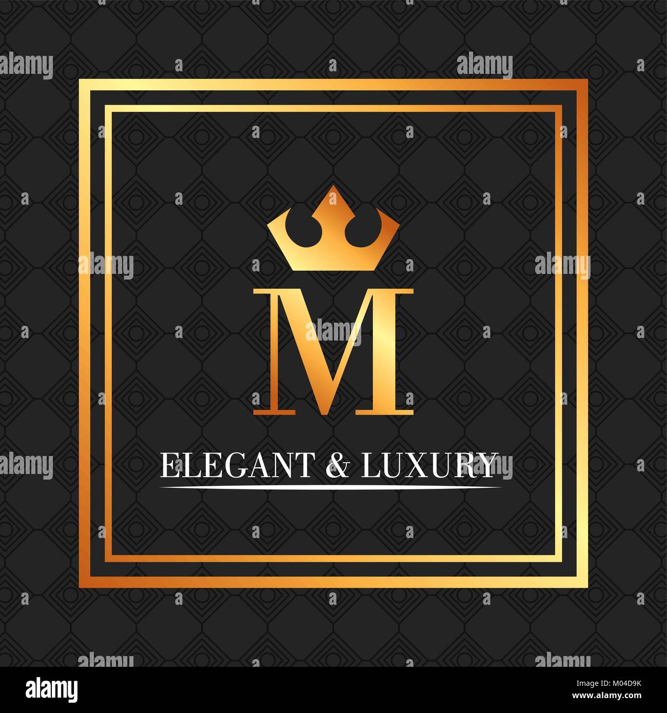 elegant and luxury monogram crown royal Stock Vector Image & Art - Alamy