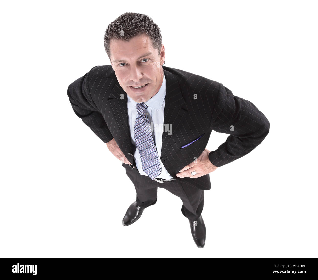 Handsome business man isolated on white background Stock Photo - Alamy