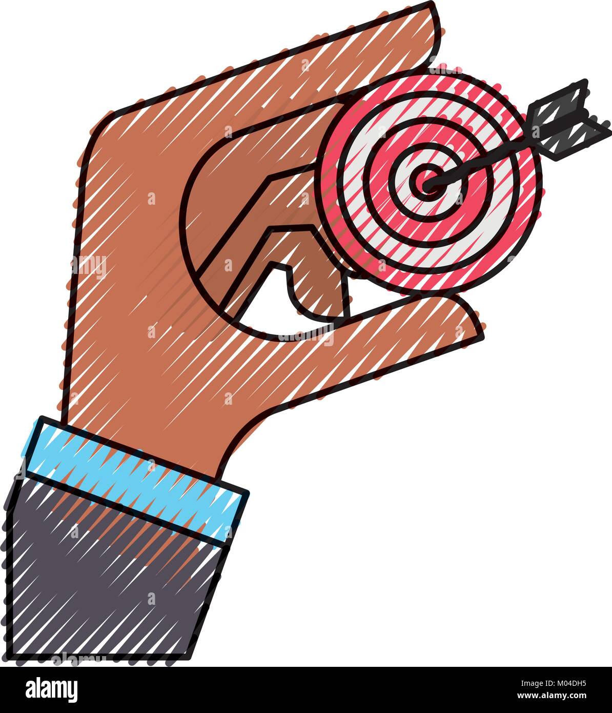 hand holding a target icon Stock Vector Image & Art - Alamy