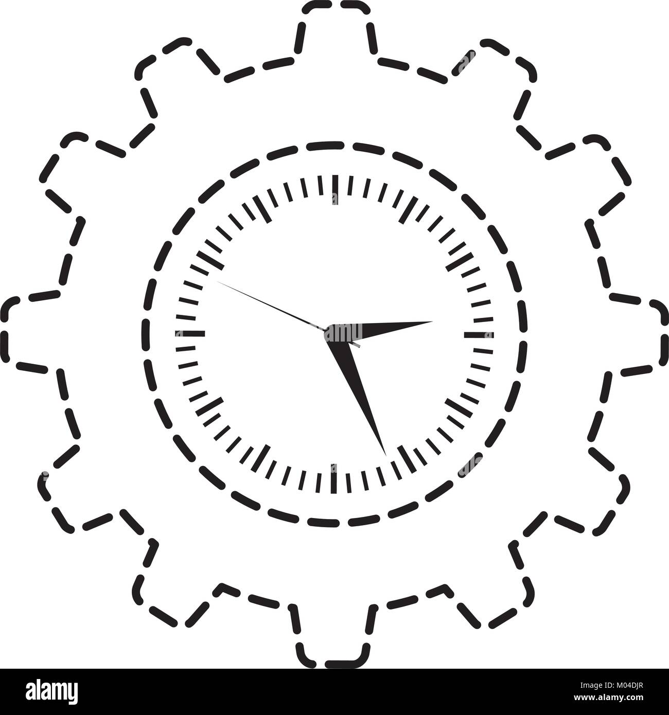gear clock icon image Stock Vector Image & Art - Alamy