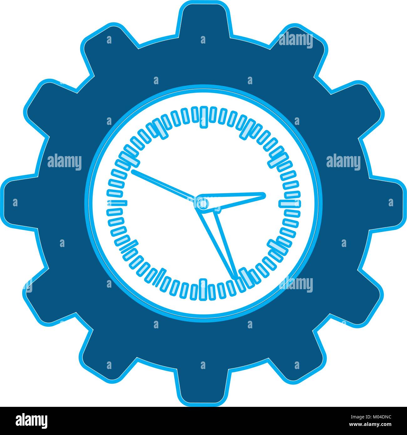gear clock icon image Stock Vector Image & Art - Alamy