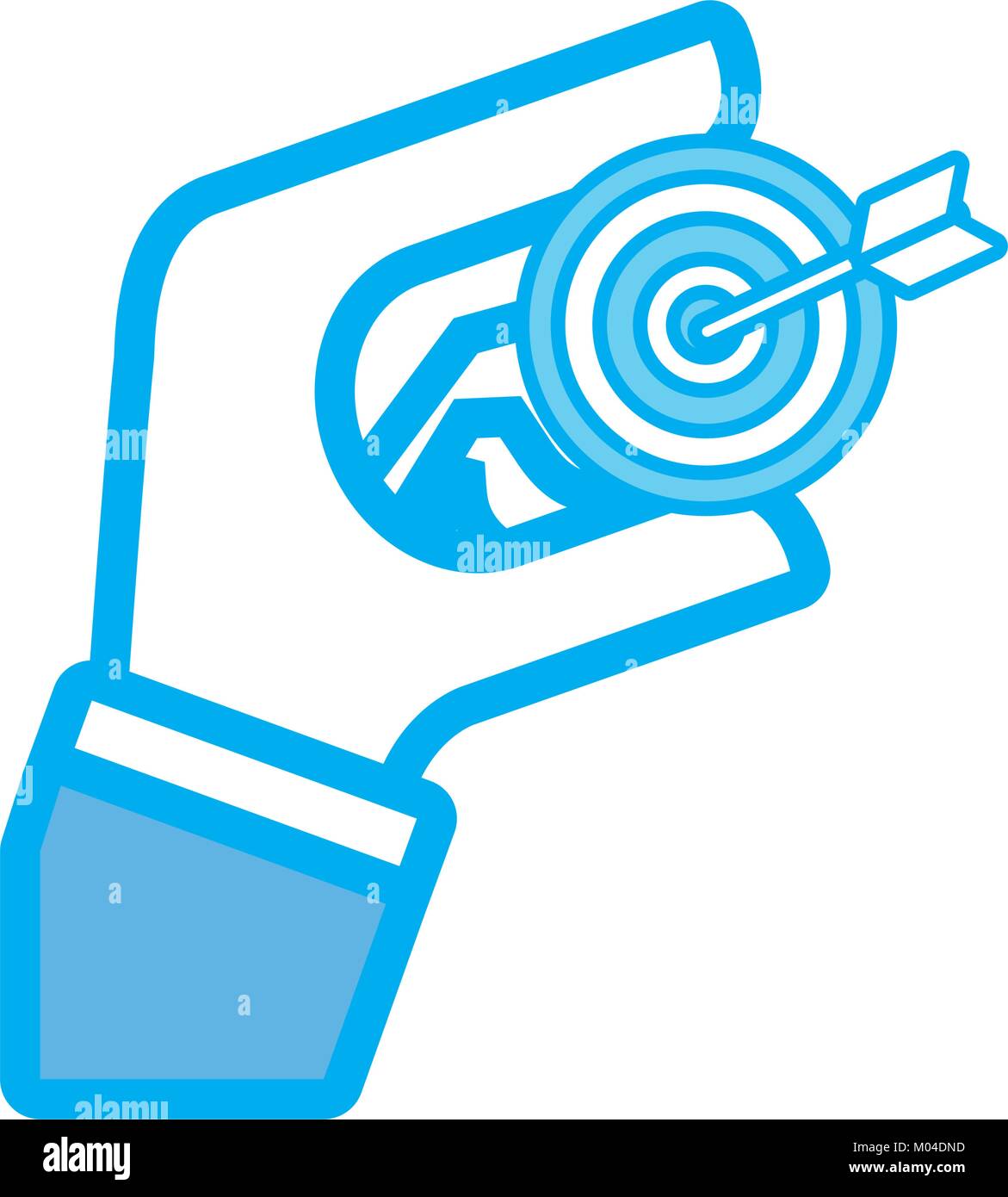 hand holding a target icon Stock Vector Image & Art - Alamy