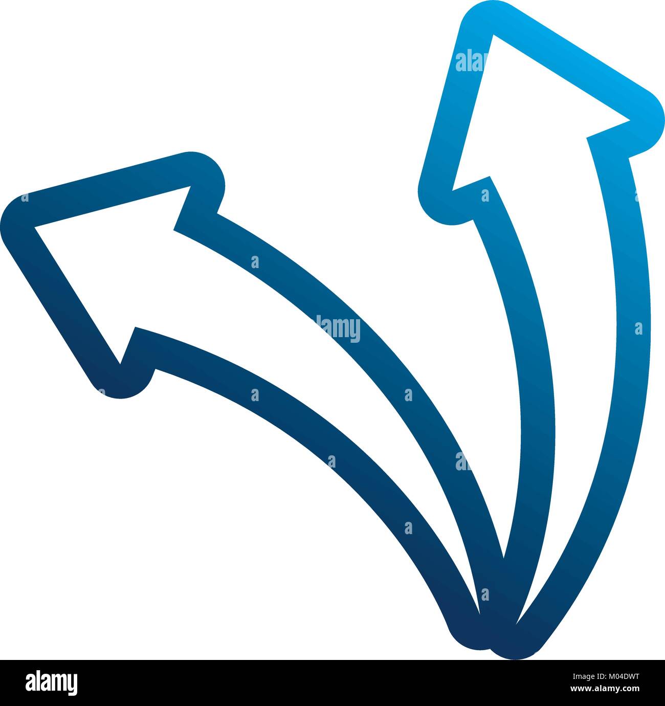 curve arrows icon Stock Vector Image & Art - Alamy