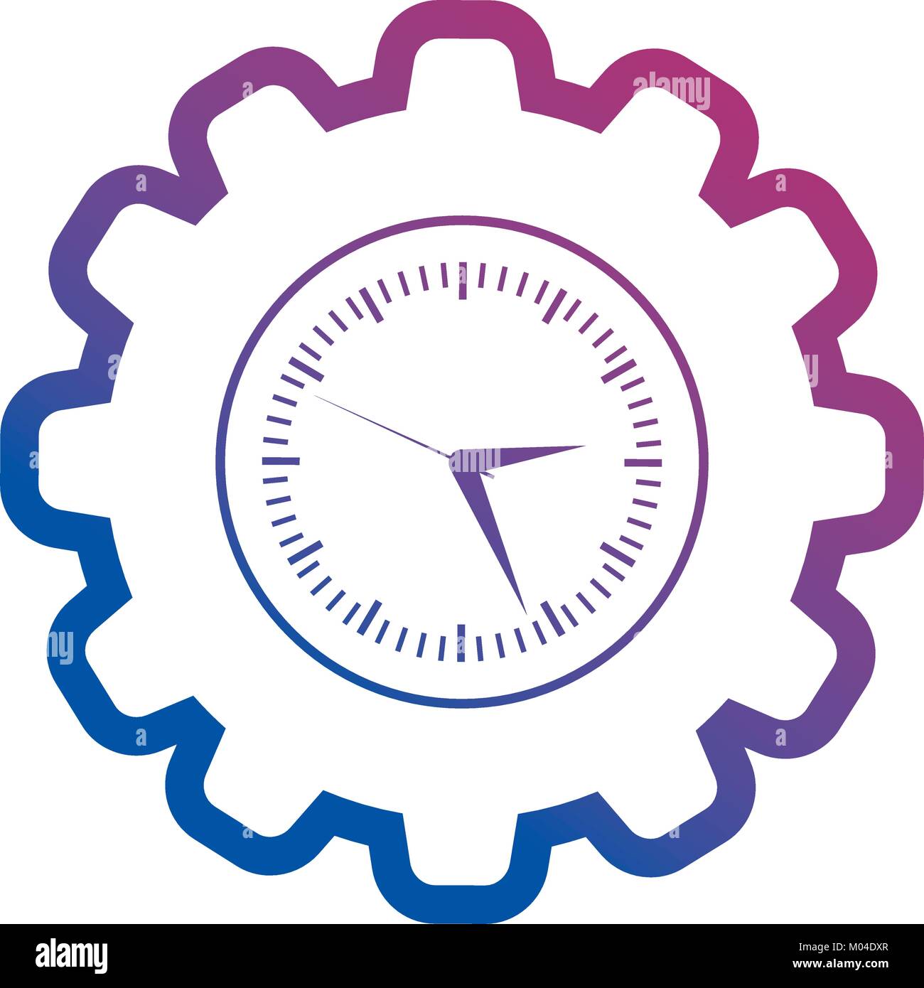 gear clock icon image Stock Vector Image & Art - Alamy