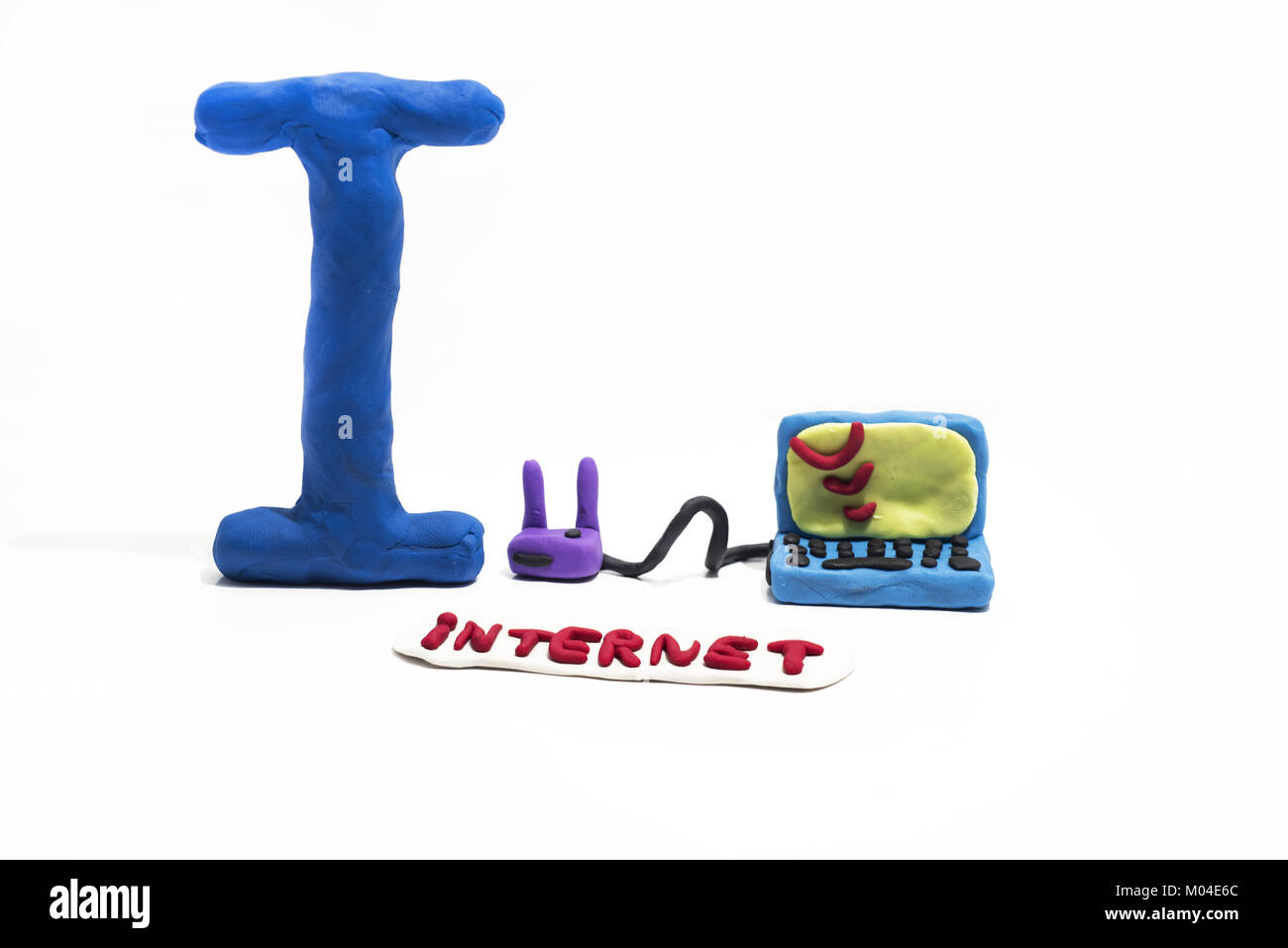 Letters made from Play Clay with some visualizations. High quality ...