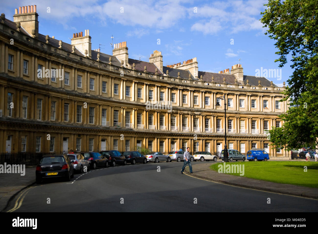 Bath, UK - 20th August 2010: Historic terraced houses in The Circus ...