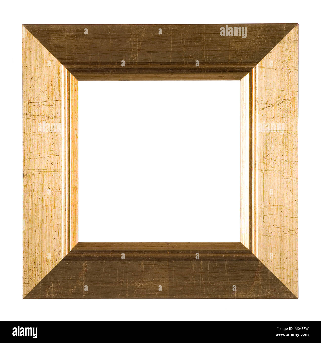 Empty picture frame, distressed gilt finish Stock Photo - Alamy