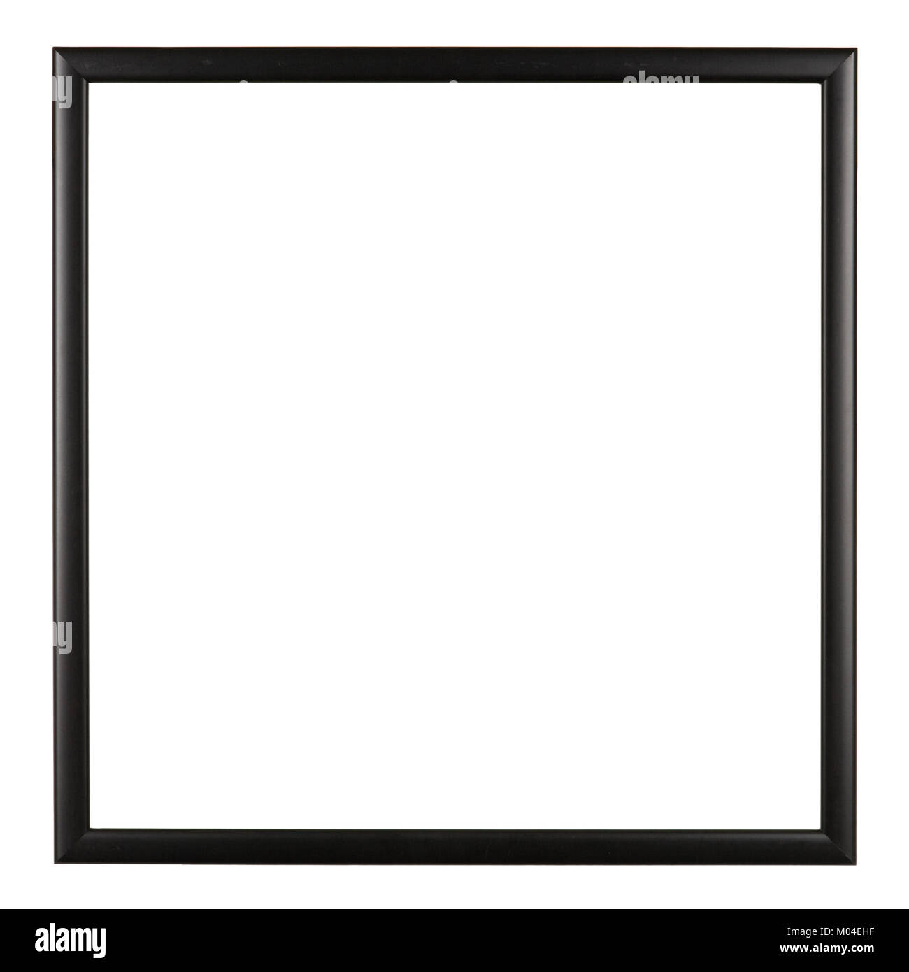 Empty picture frame, square, simple black moulding Stock Photo - Alamy