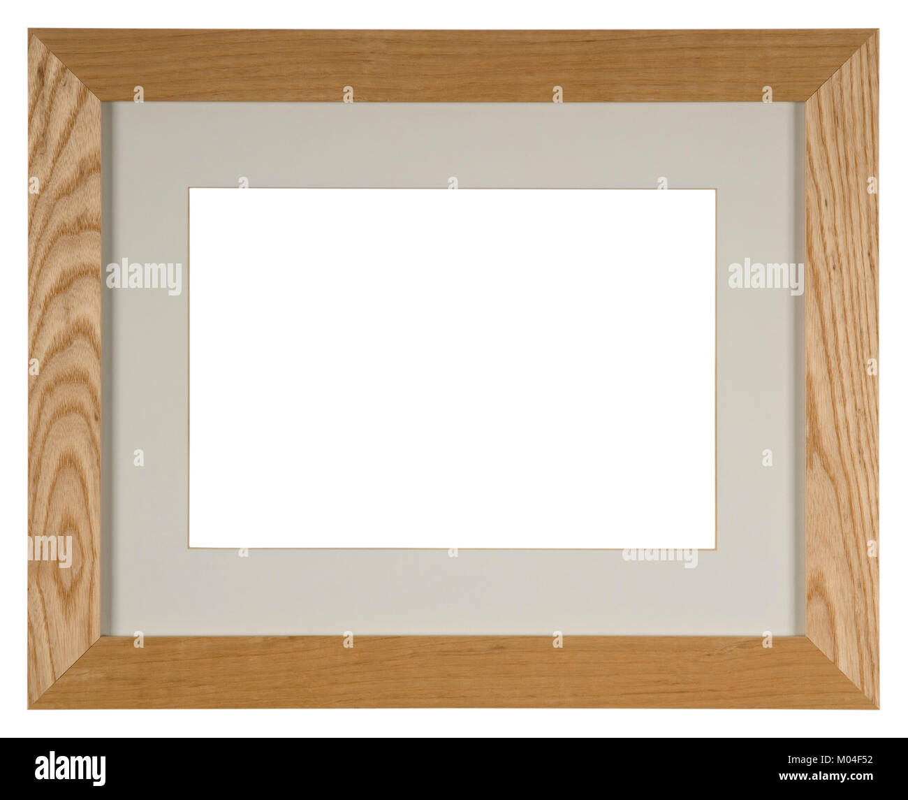 Empty picture frame isolated on white, portrait format with mount in ...