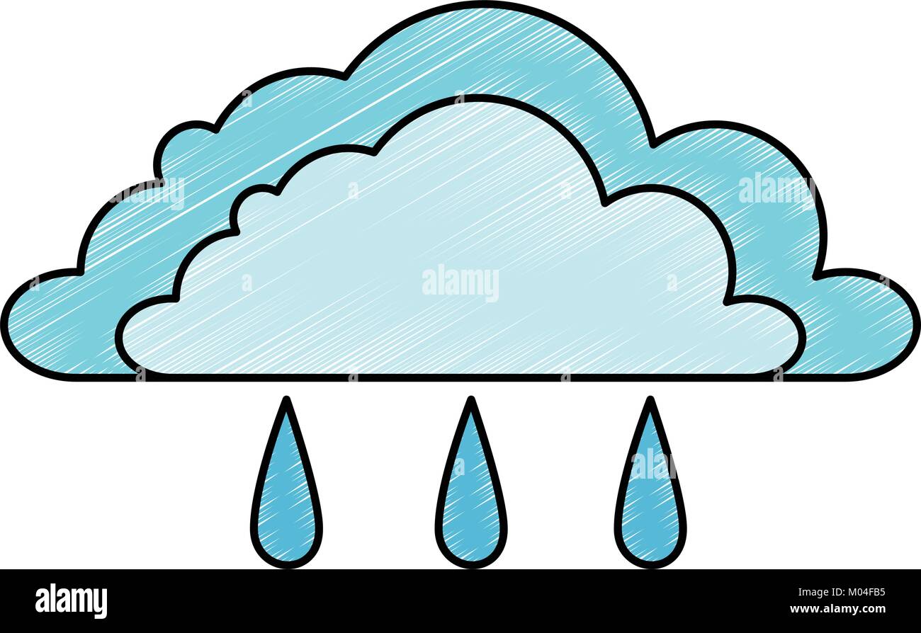weather cloud rainy icon vector illustration design Stock Vector Image ...