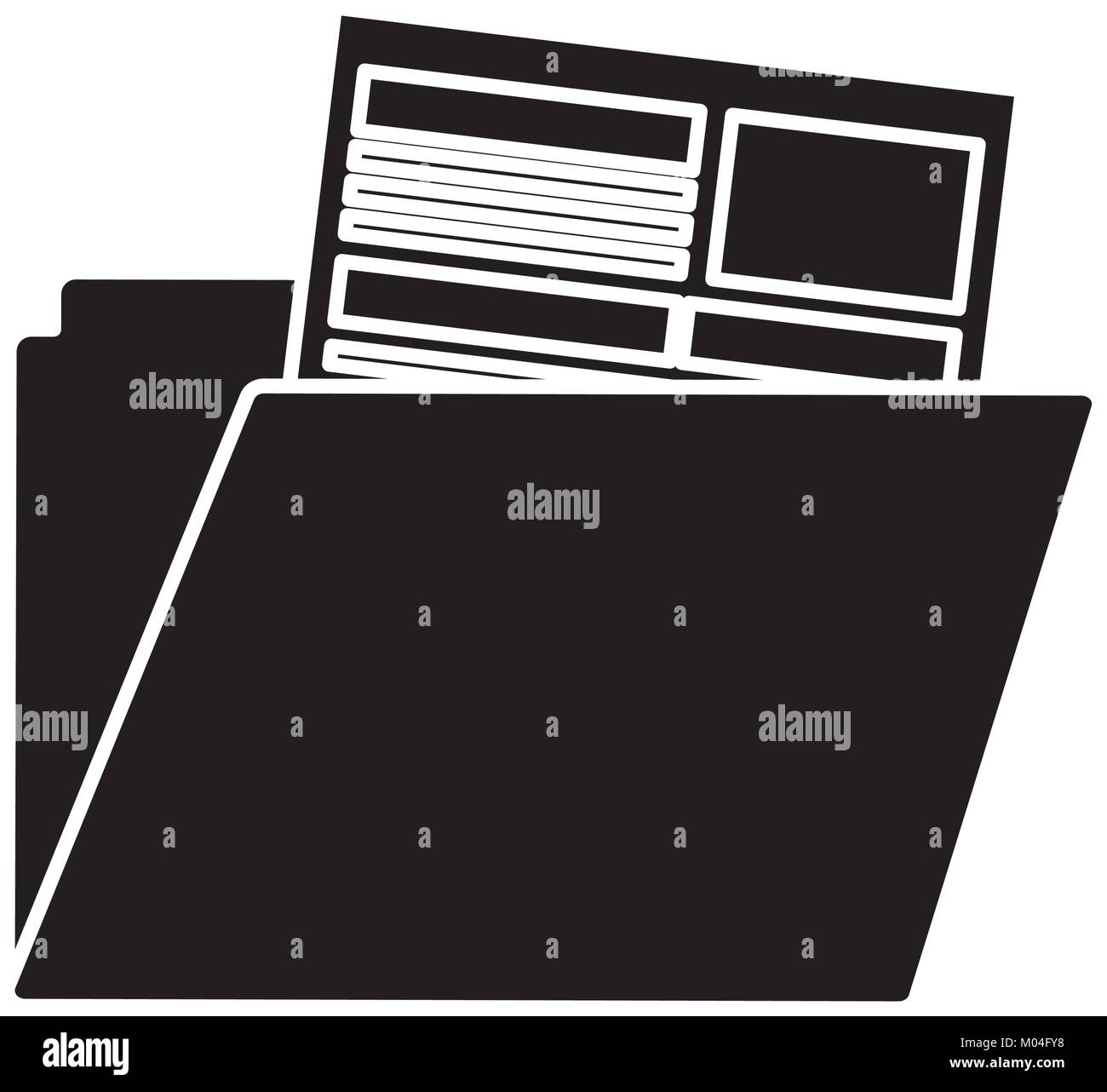 document folder icon Stock Vector Image & Art - Alamy