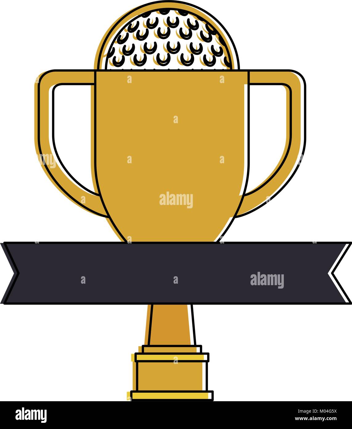 golf trophy cup championship award icon vector illustration design ...