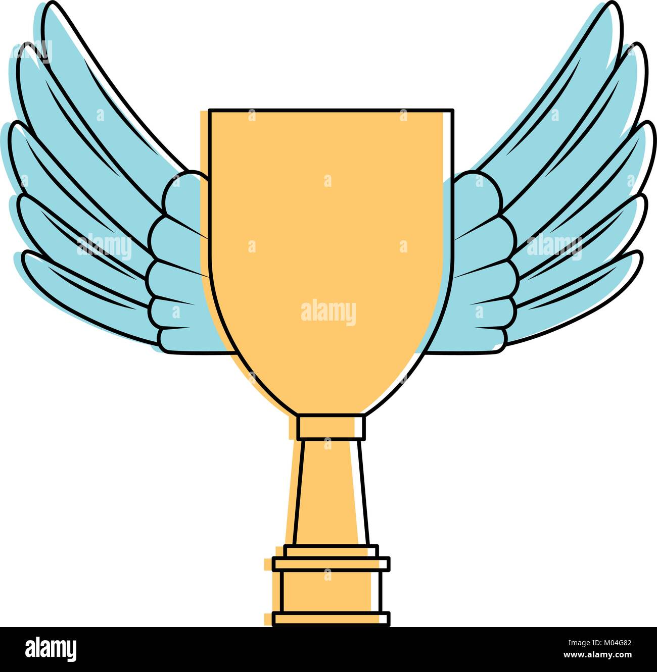 Trophy cup wings icon vector hi-res stock photography and images - Alamy