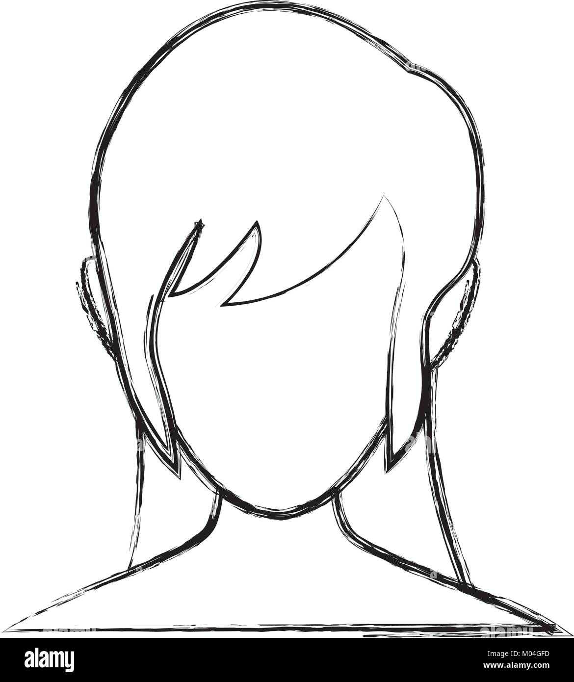 Woman avatar faceless Stock Vector Image & Art - Alamy