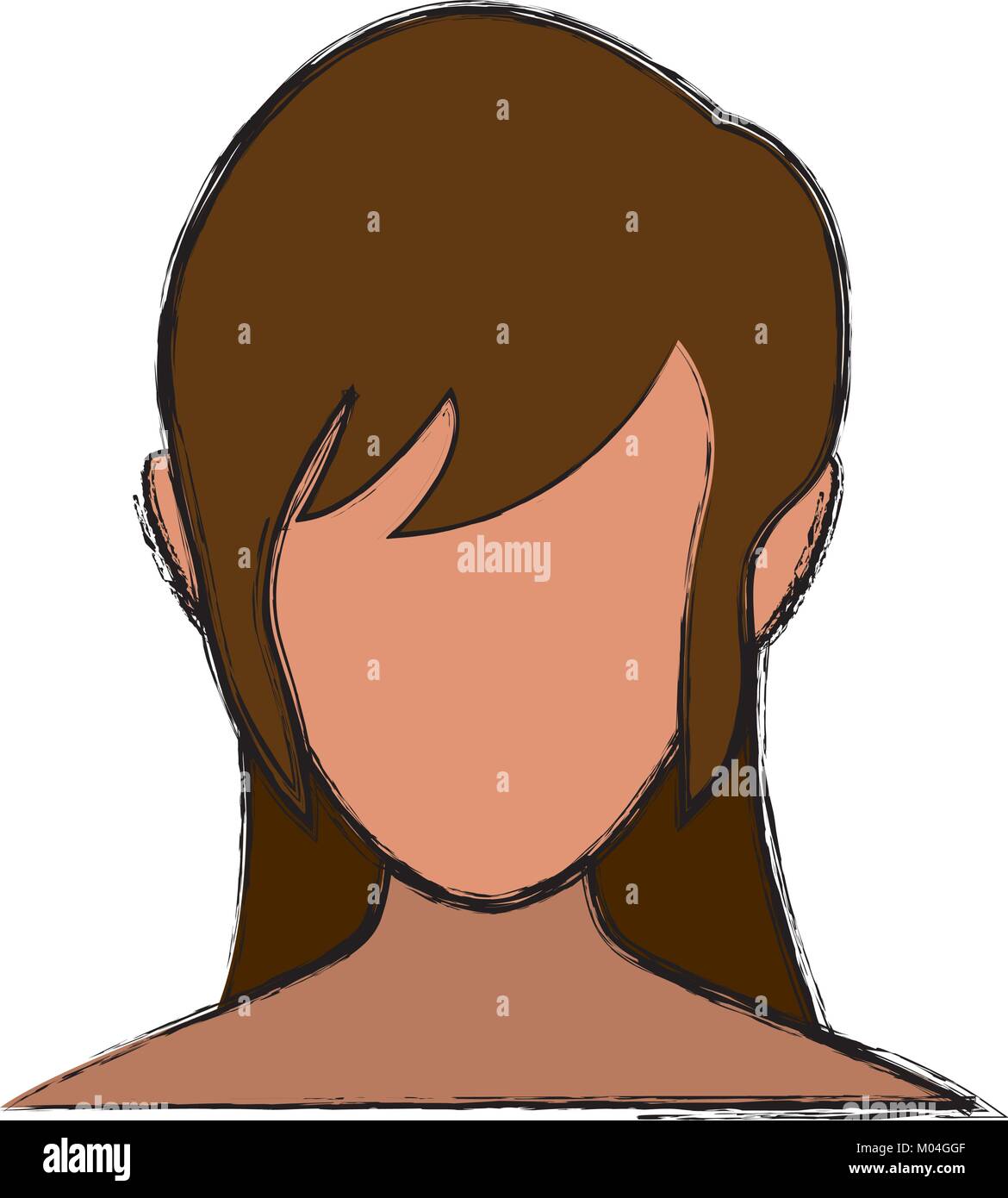 Woman avatar faceless Stock Vector Image & Art - Alamy