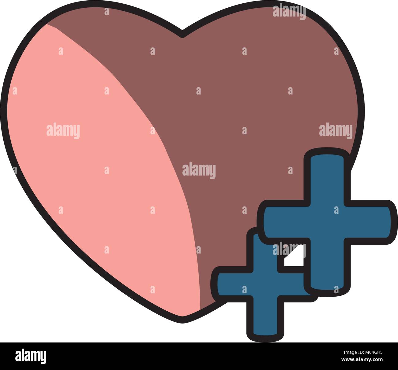 Virtual love social media symbol Stock Vector Image & Art - Alamy