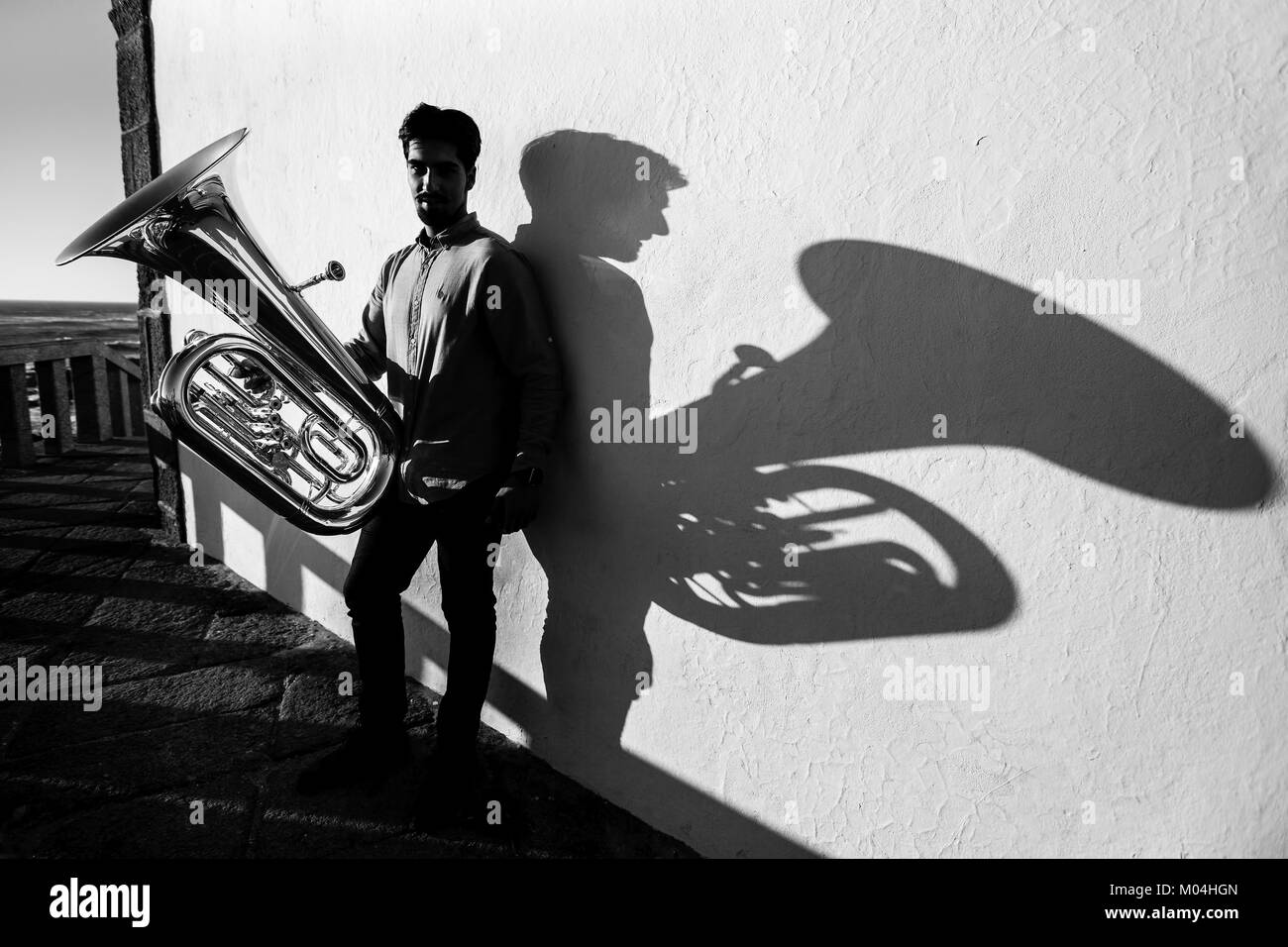Band play music near Black and White Stock Photos & Images - Alamy