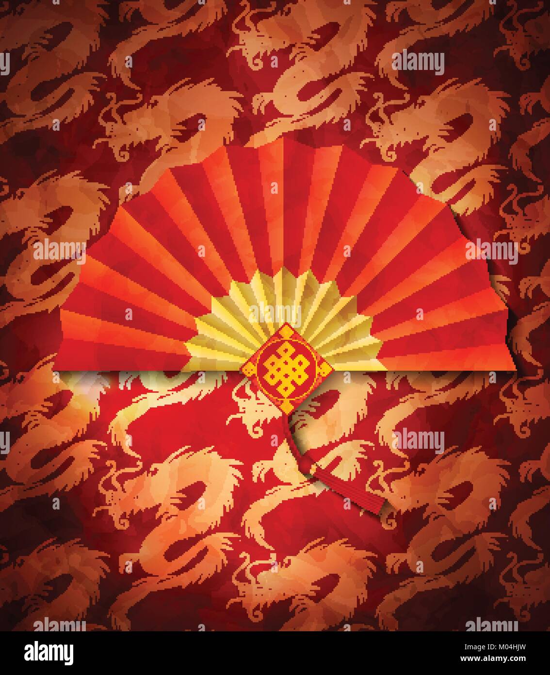 Chinese dragon sun art Stock Vector Images - Alamy
