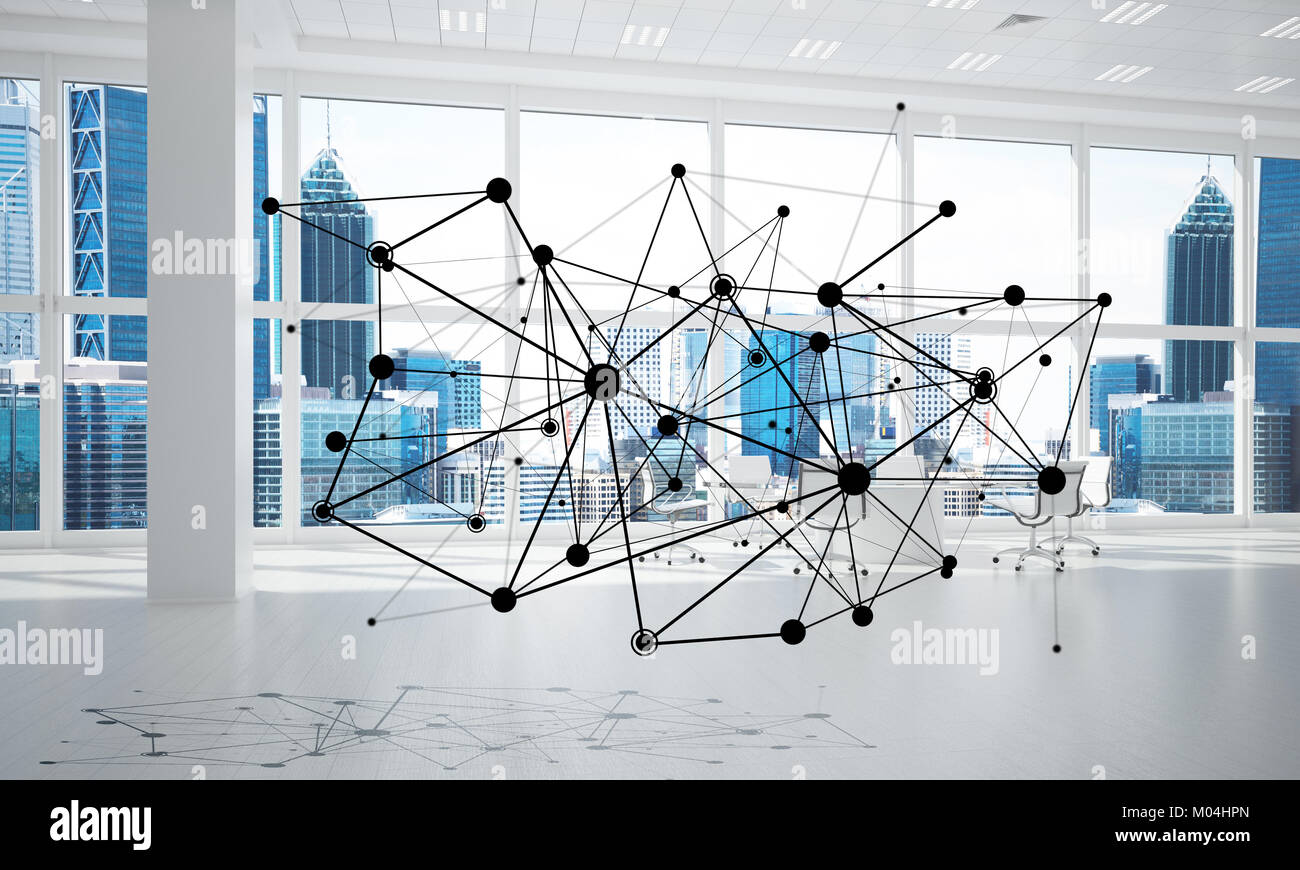 Networking and wireless connection as concept for effective modern ...