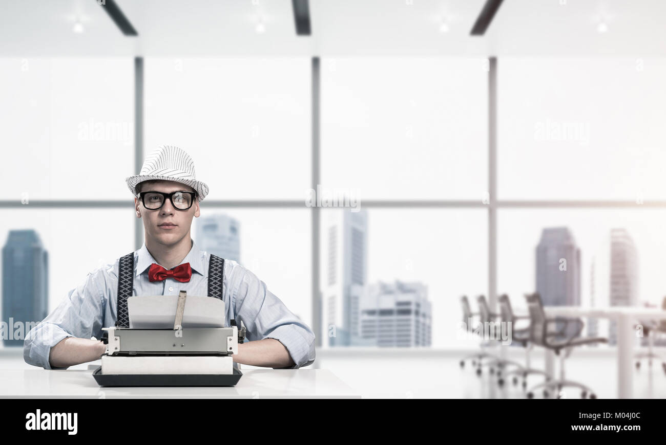 Creative inspiration of young writer Stock Photo - Alamy