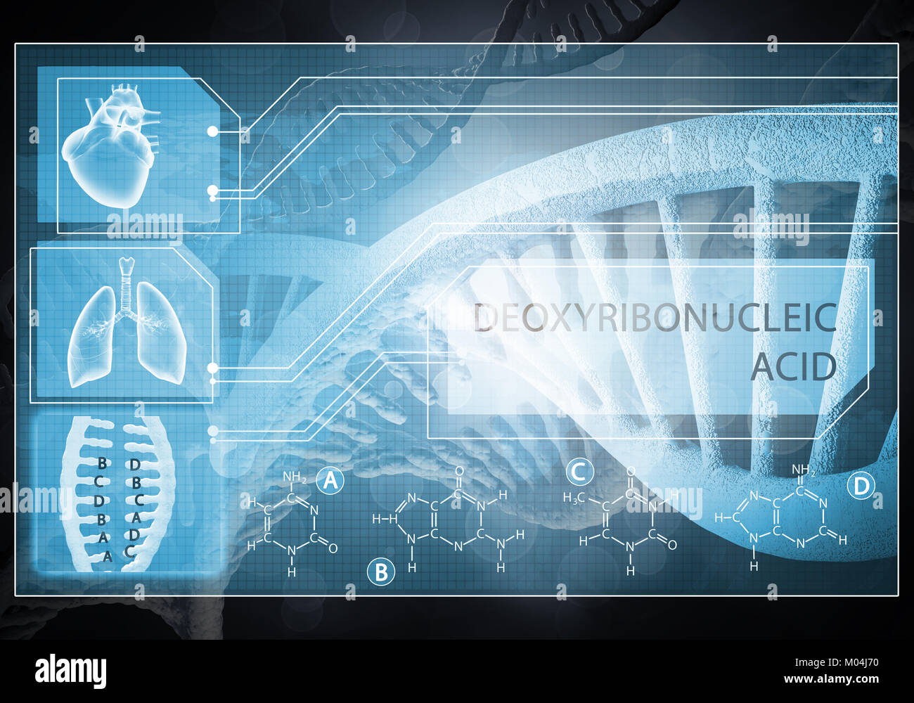 Medicine user interface Stock Photo - Alamy