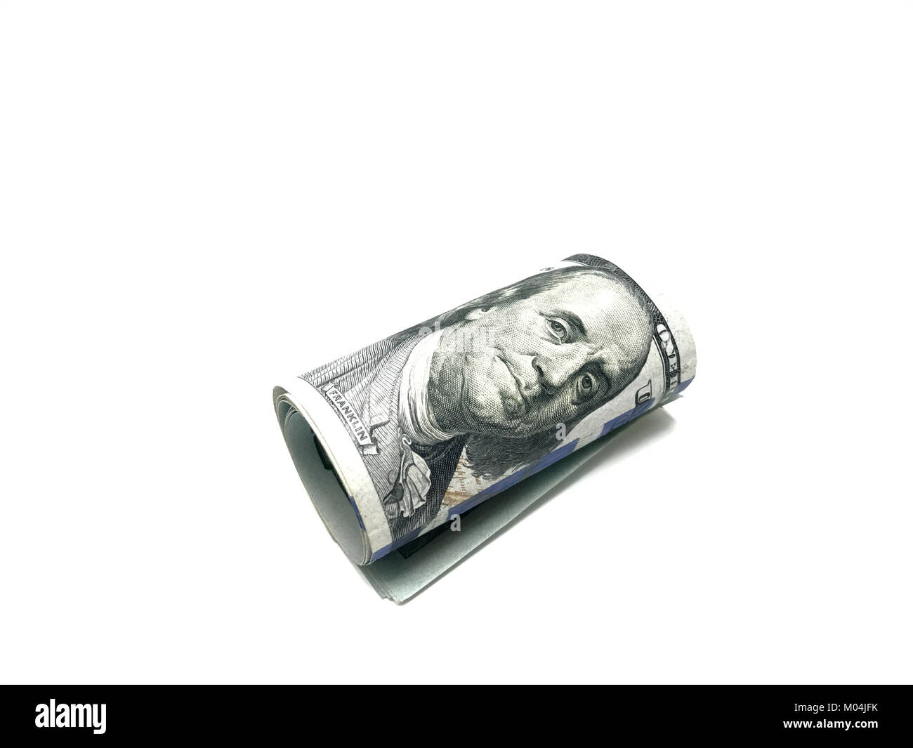Roll money 100 dollar Cut Out Stock Images & Pictures - Alamy