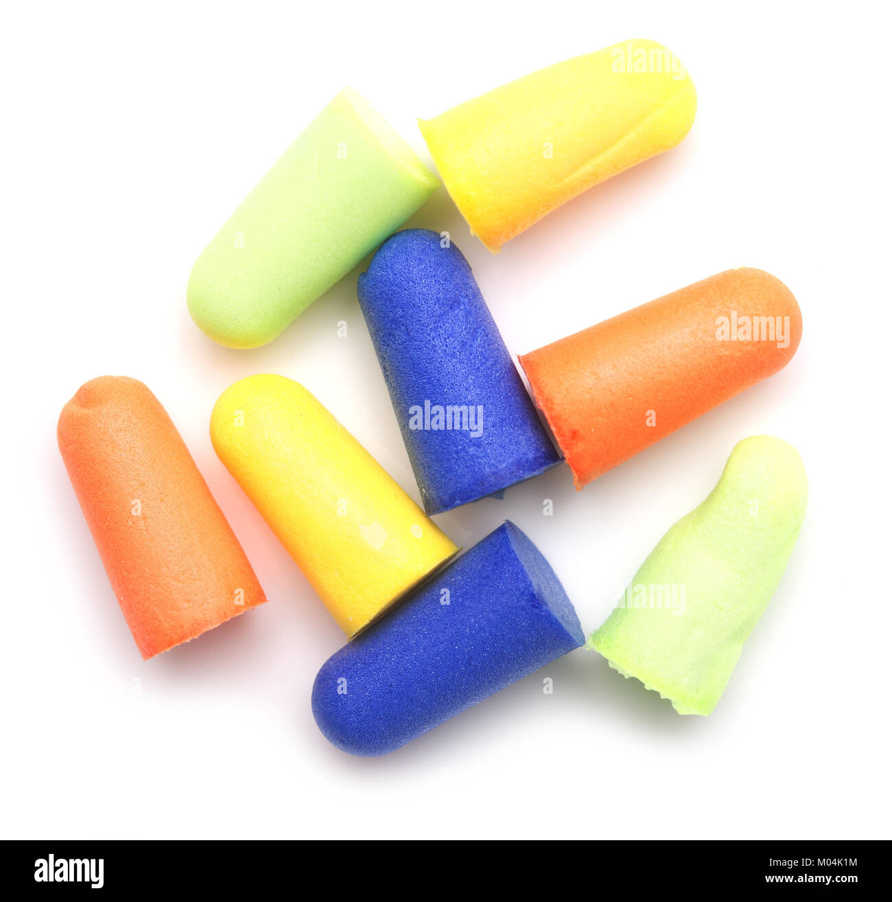 Ear plugs isolated on white background Stock Photo - Alamy