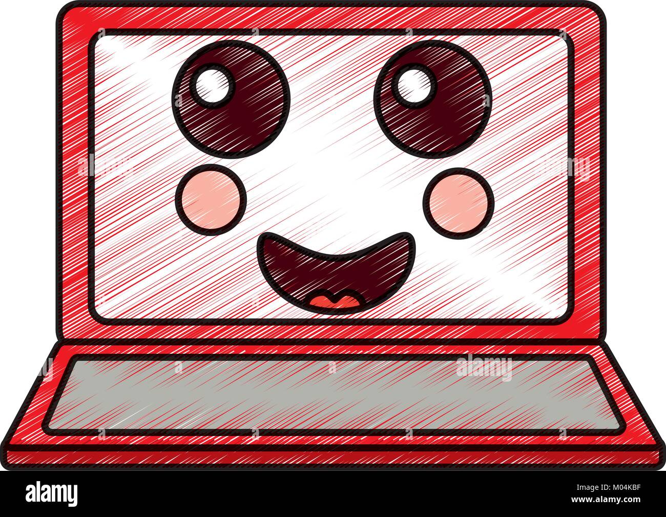 kawaii cute funny screen monitor Stock Vector Image & Art - Alamy