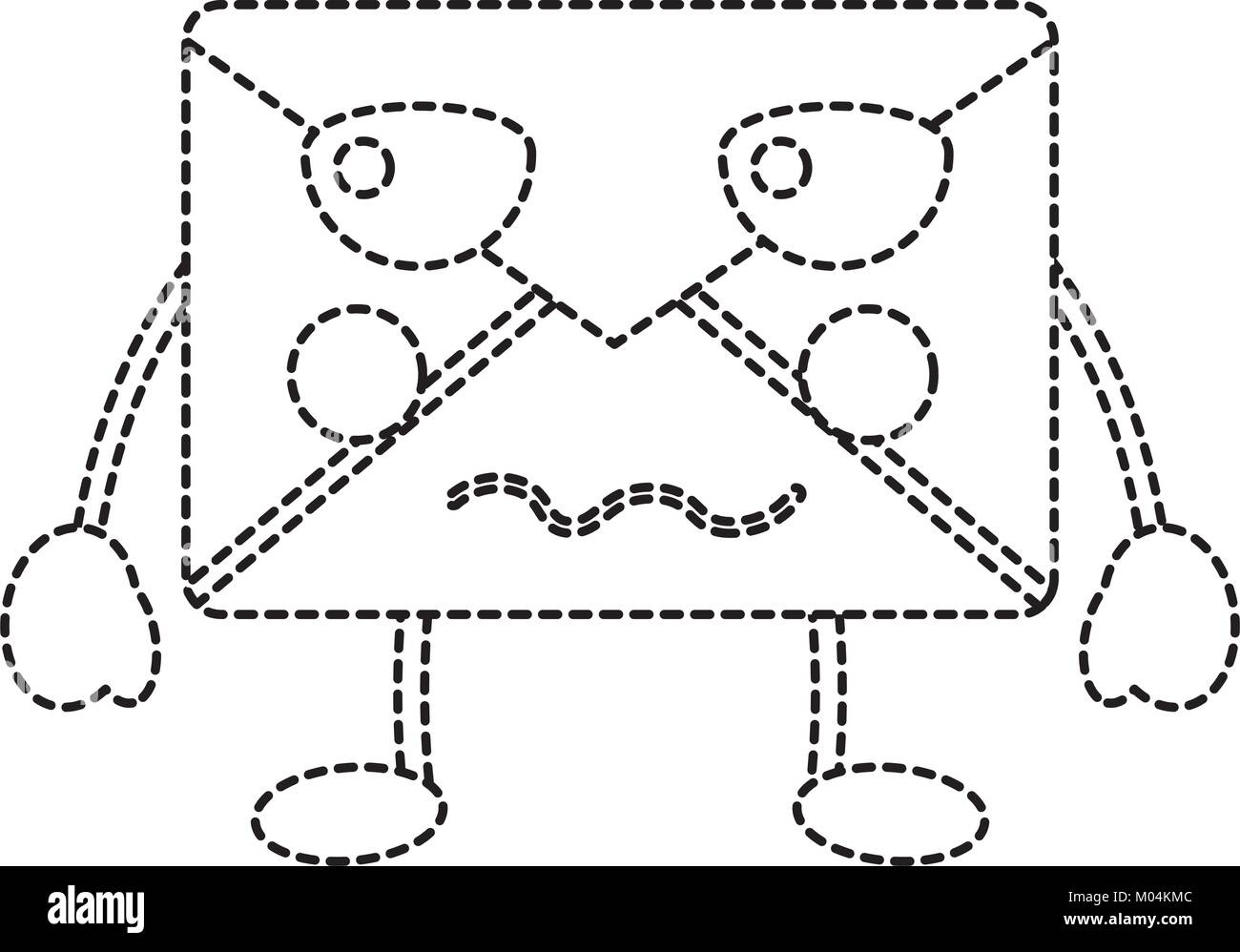 angry message envelope kawaii icon image Stock Vector Image & Art - Alamy