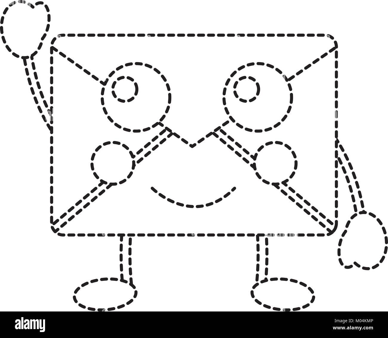 happy message envelope kawaii icon image Stock Vector Image & Art - Alamy