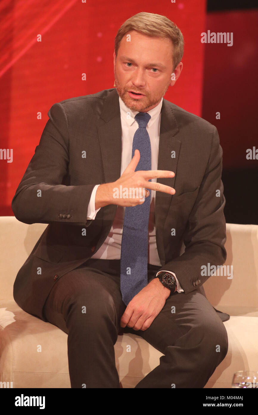 talkshow with Markus Lanz Featuring: Christian Lindner Where: Hamburg ...