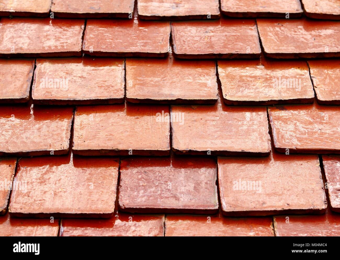 detail red rooftop texture Stock Photo - Alamy