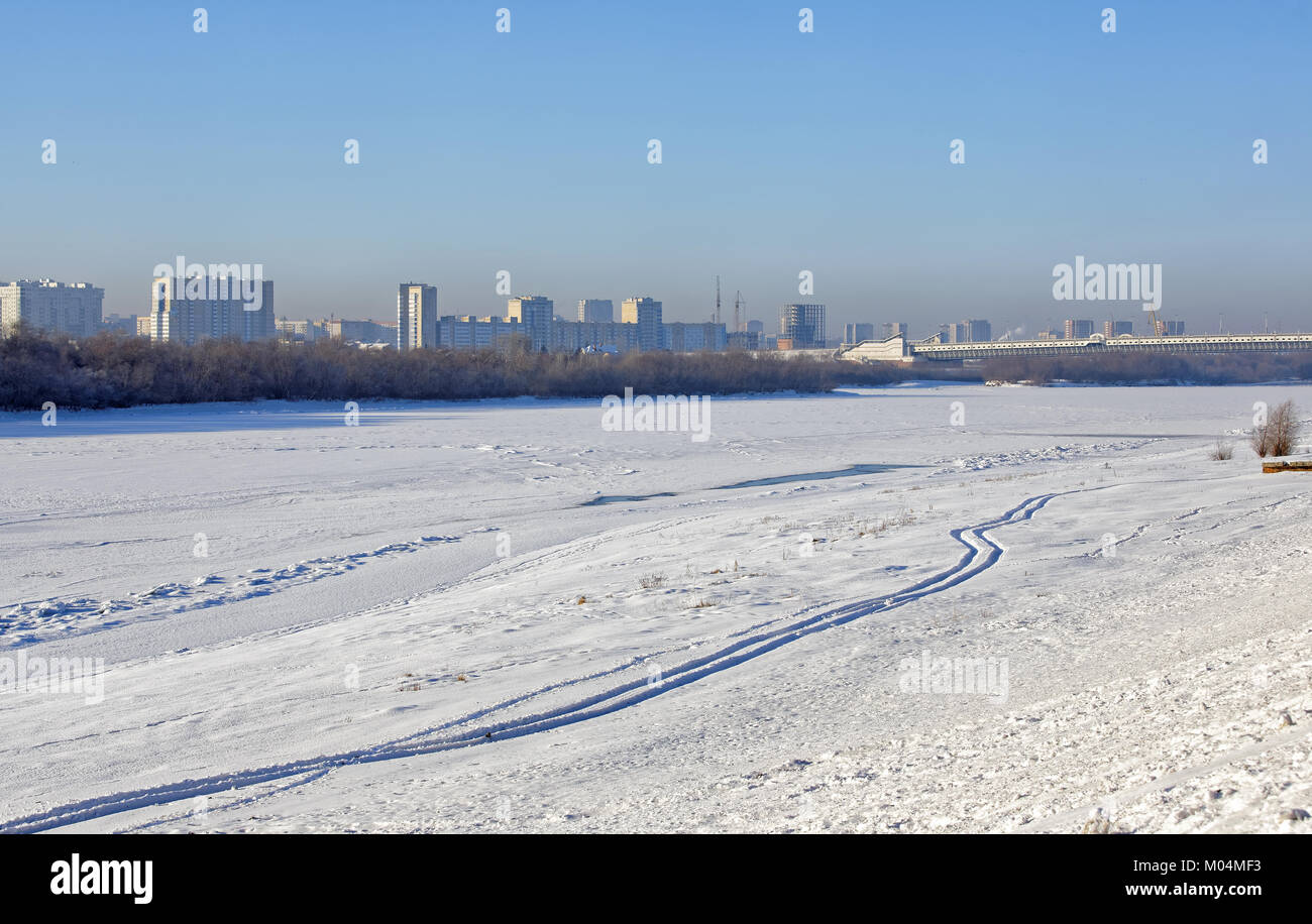Russia omsk river in winter hi-res stock photography and images - Alamy