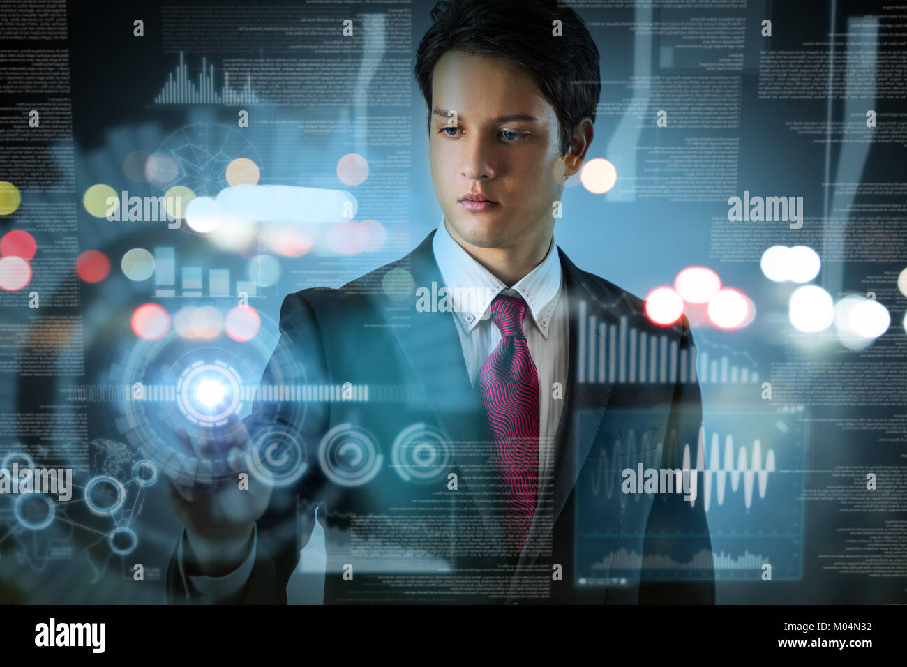 Futuristic infographics hi-res stock photography and images - Alamy